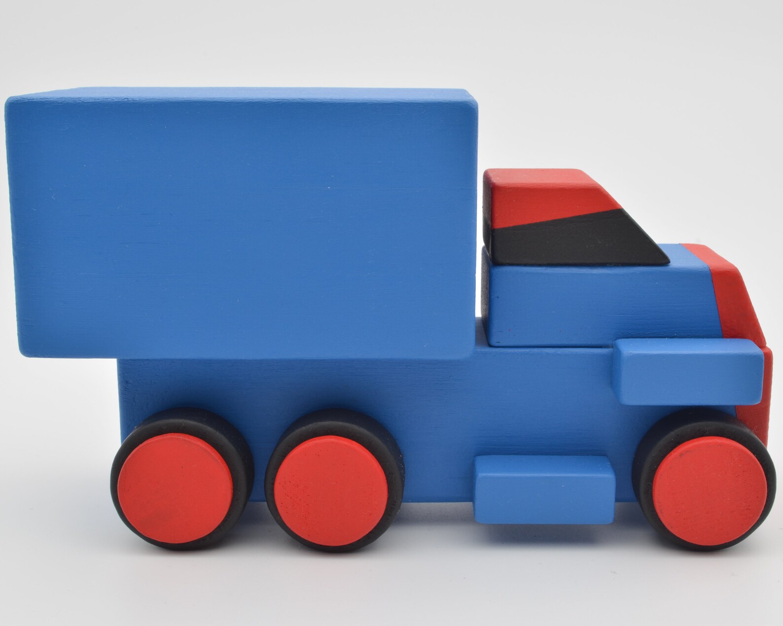 Wooden Toy Delivery Truck Handcrafted Hand Painted - Etsy