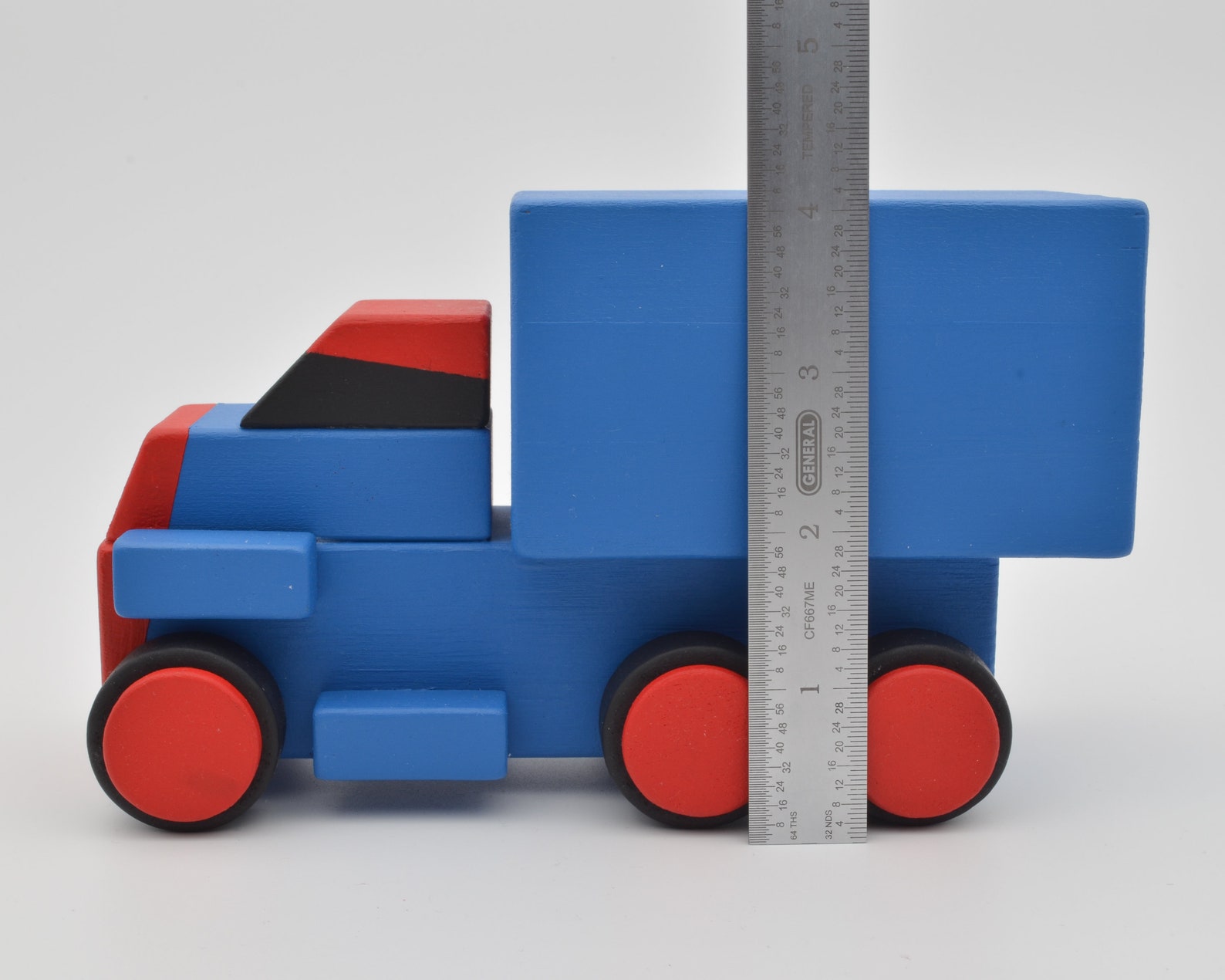 Wooden Toy Delivery Truck Handcrafted Hand Painted - Etsy