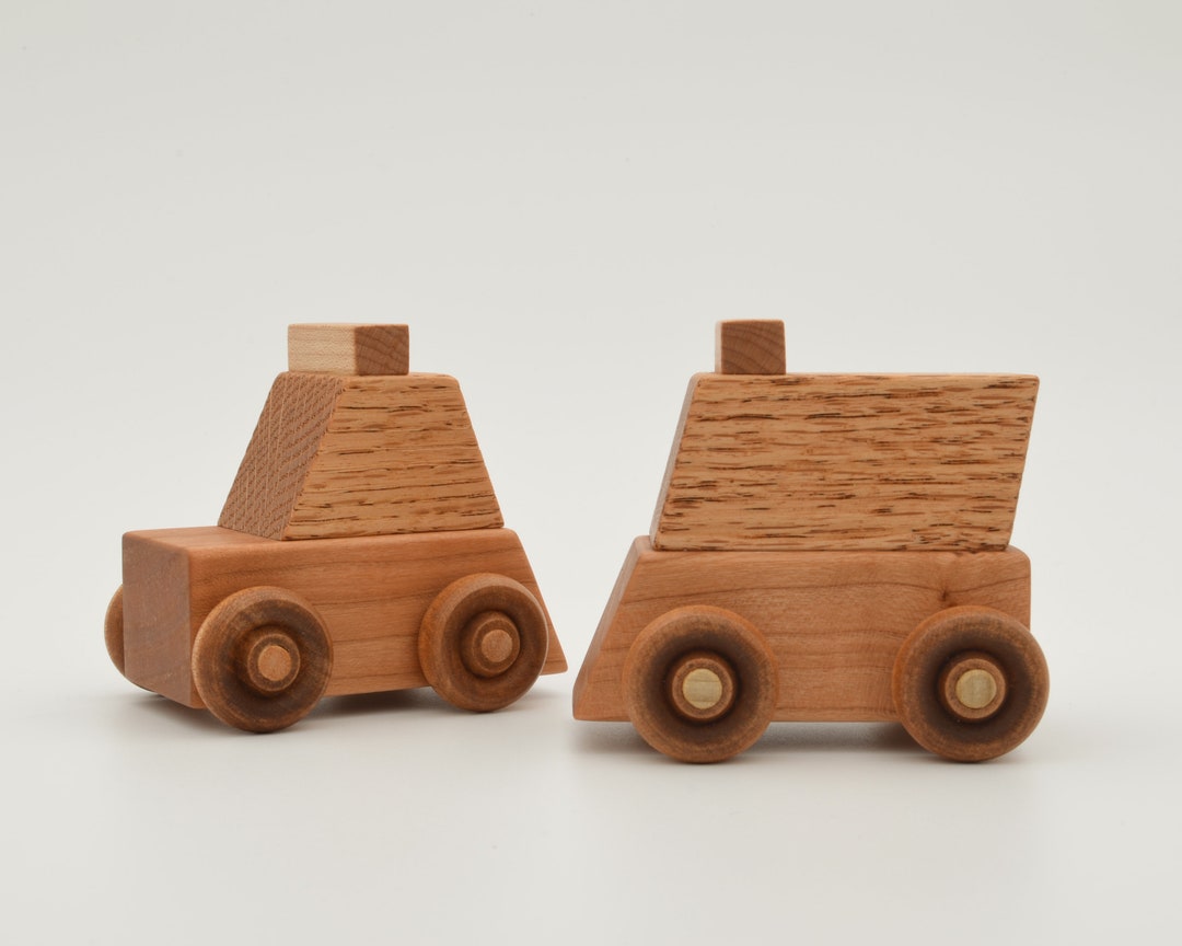 Wooden Toy Police and Ambulance Set Natural Wood Handcrafted - Etsy