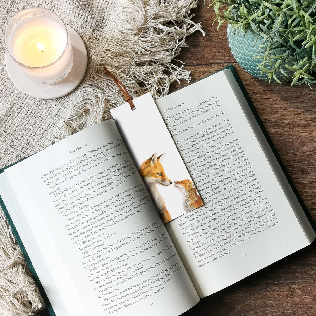 Fox Bookmark | Woodland Bookmark | Animal Bookmark | Fox Lover | Fox ...