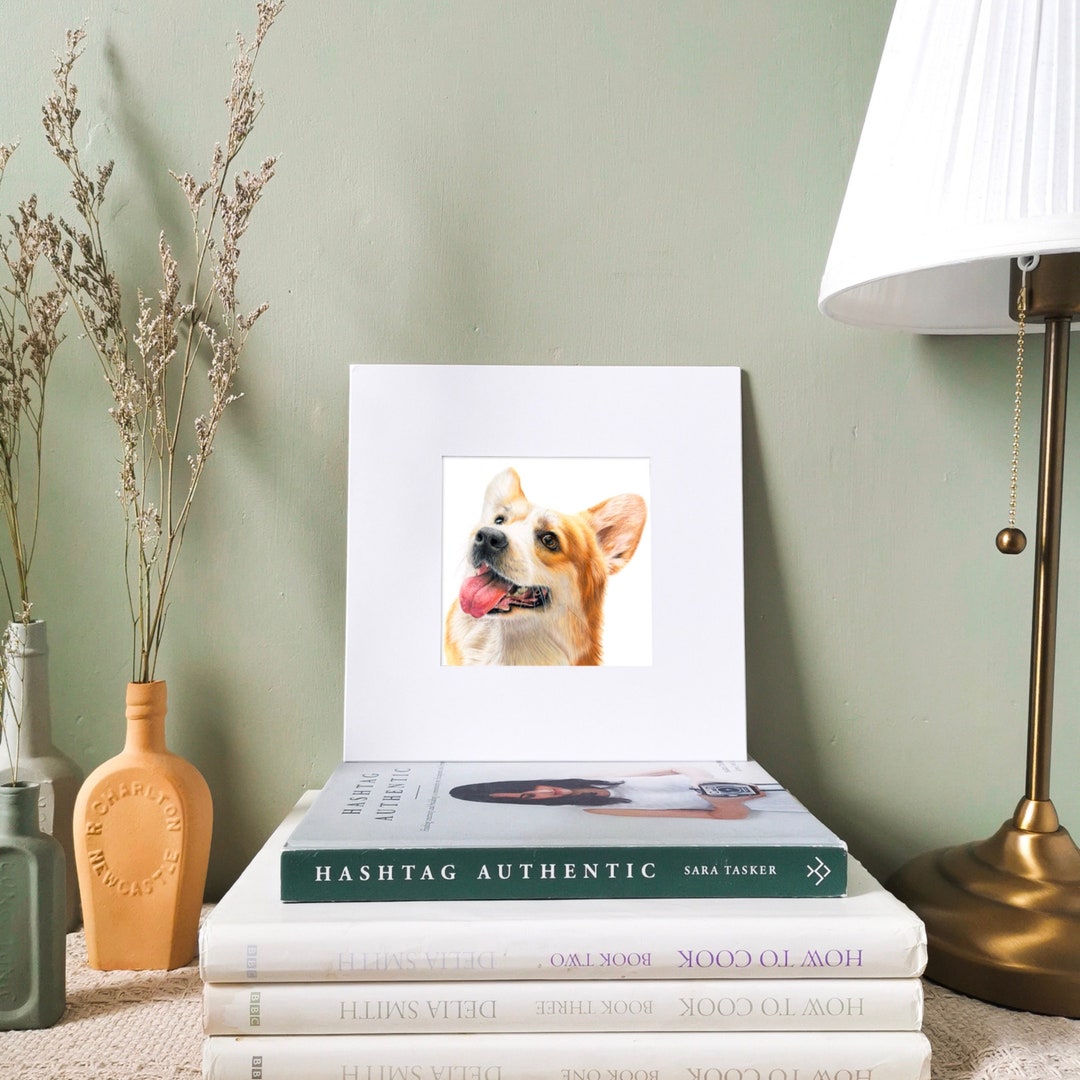 Corgi Art Print | Corgi Print | Corgi | Dog Print | Mounted Print | Pet ...
