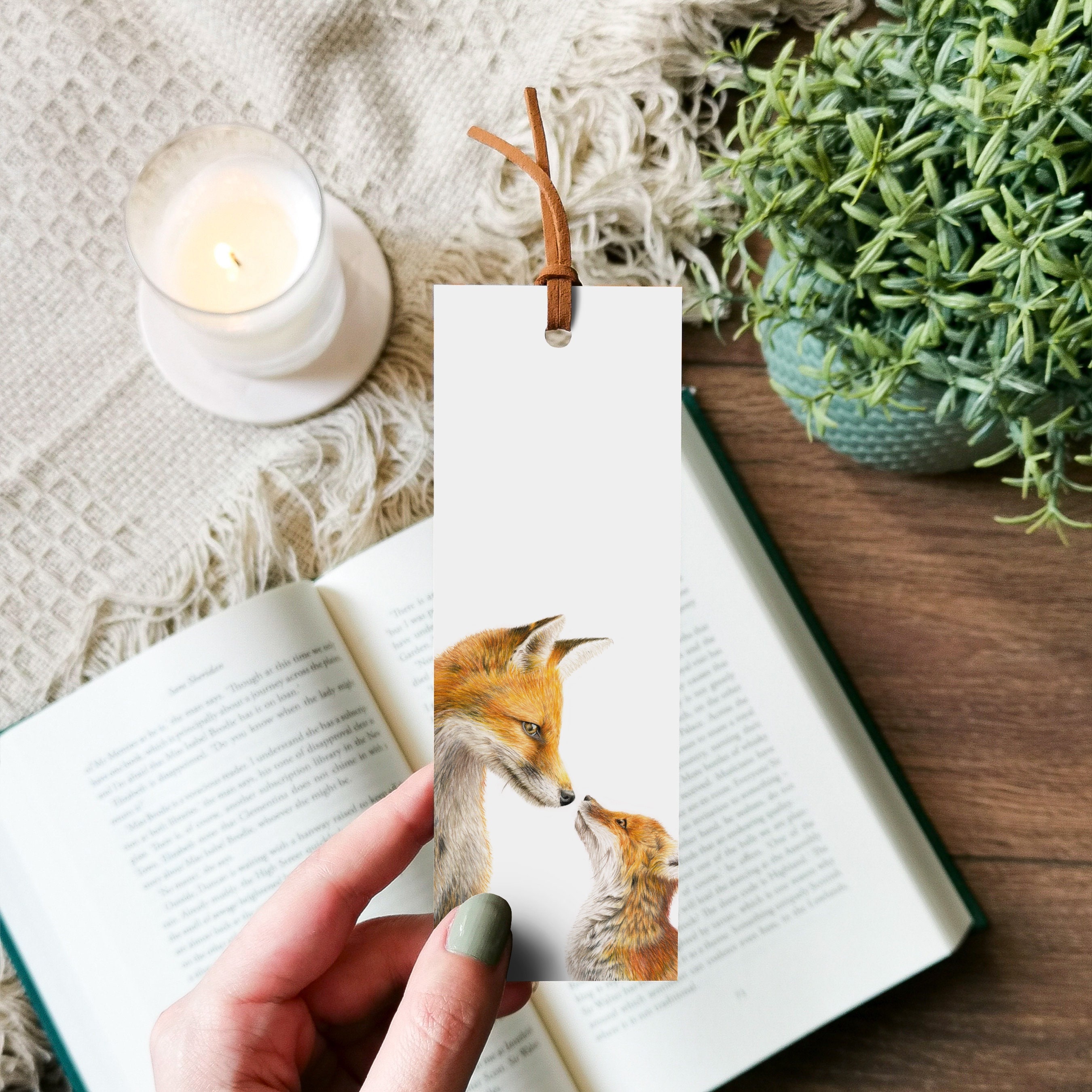 Fox Bookmark Woodland Bookmark Animal Bookmark Fox Lover - Etsy UK