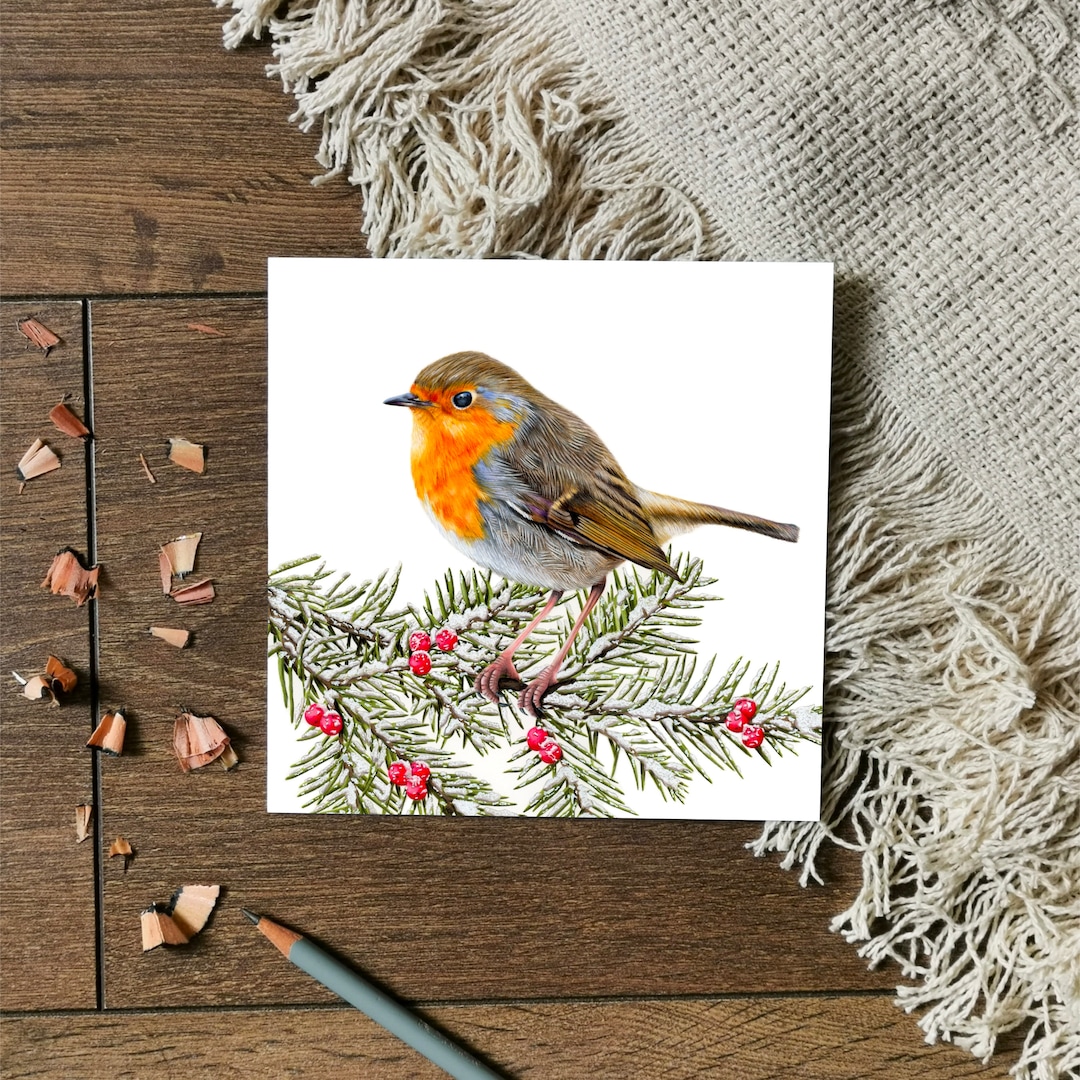 Robin Greetings Card | Wildlife Greetings Card | Bird Card | Robin Bird ...
