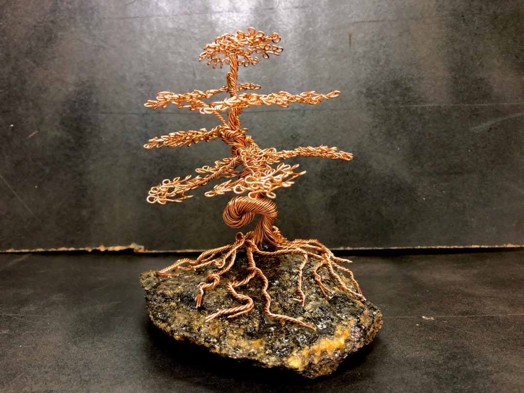 Copper Wire Bonsai Tree - Etsy