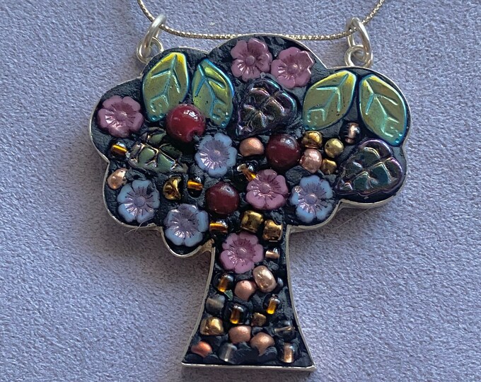 Mini Mosaic Tree Pendant - Etsy