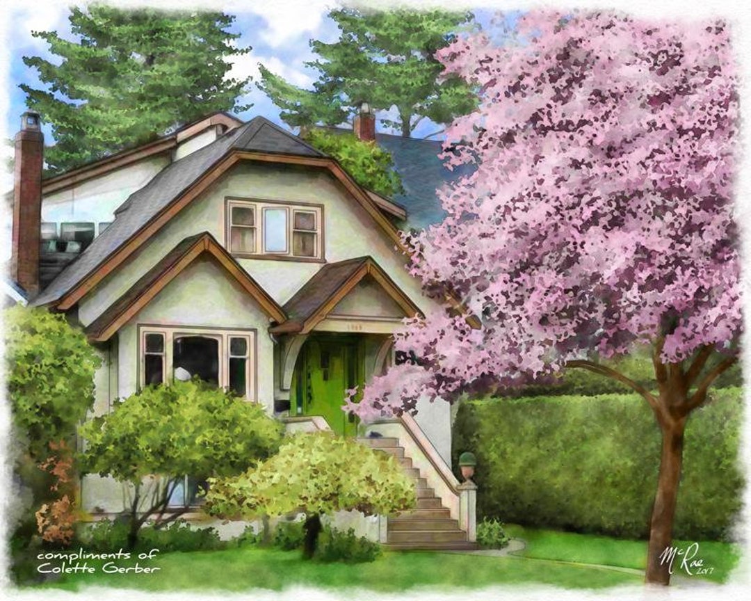 Mcrae House Portraits a Truly Heartfelt Gift, a Painting of Their Home ...