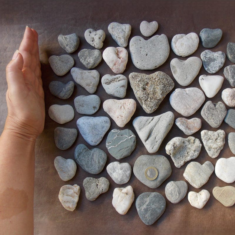 Heart Shaped Rocks - Etsy