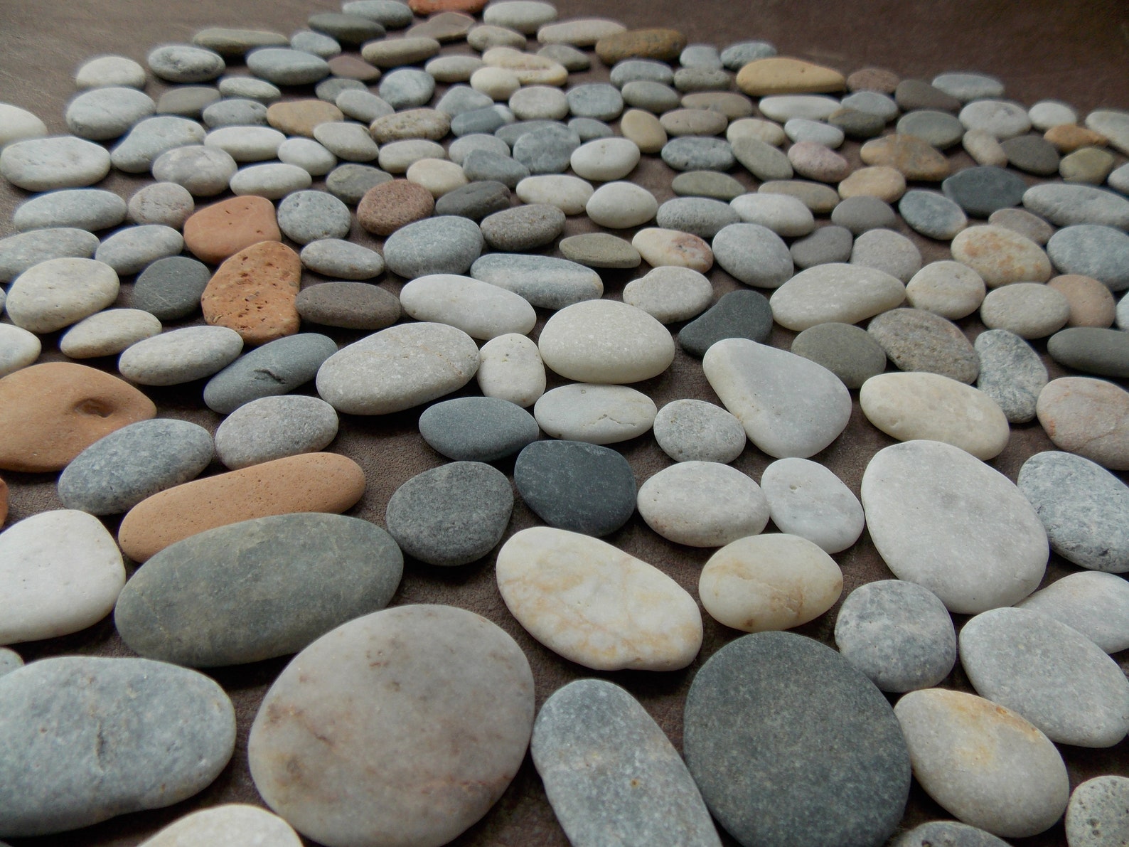 250 Assorted Flat Sea Stones for Pebble Art; Small Craft Stones; Smooth ...