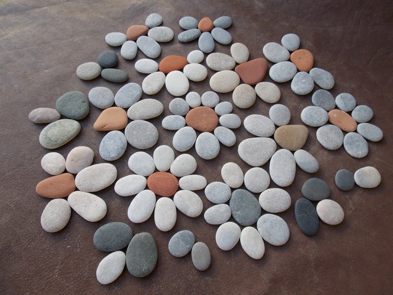100 flat thin beach rocks for craft Pebble art DIY projects | Etsy