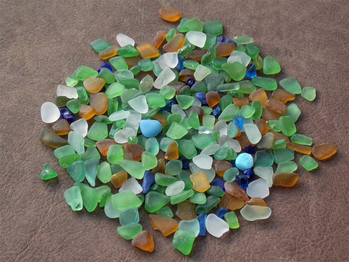 Super Tiny Multicolored Sea Glass Bulk Teeny Tiny Seaglass - Etsy