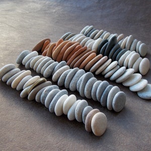 100 Flat Thin Beach Rocks for Craft Pebble Art DIY Projects; Colorful ...