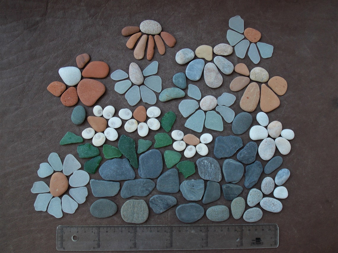 120 pcs small decorative pebbles. Pebble art Beach style | Etsy