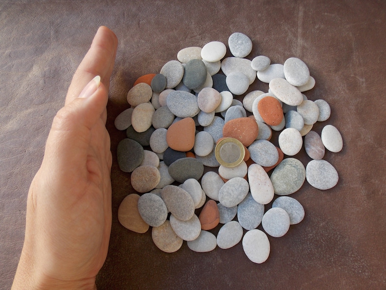 100 flat thin beach rocks for craft Pebble art DIY projects | Etsy