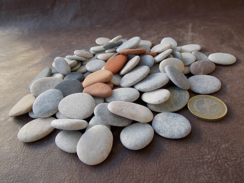 100 flat thin beach rocks for craft Pebble art DIY projects | Etsy