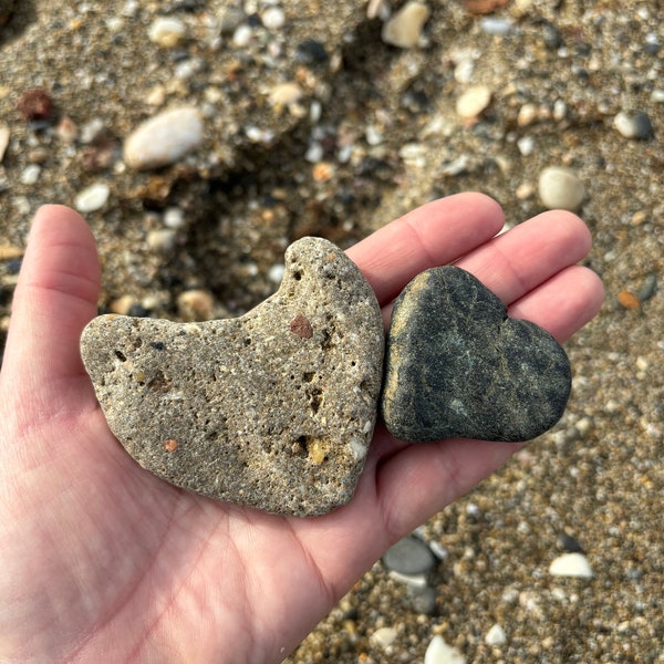 Natural Found Heart Shaped Rocks - Etsy