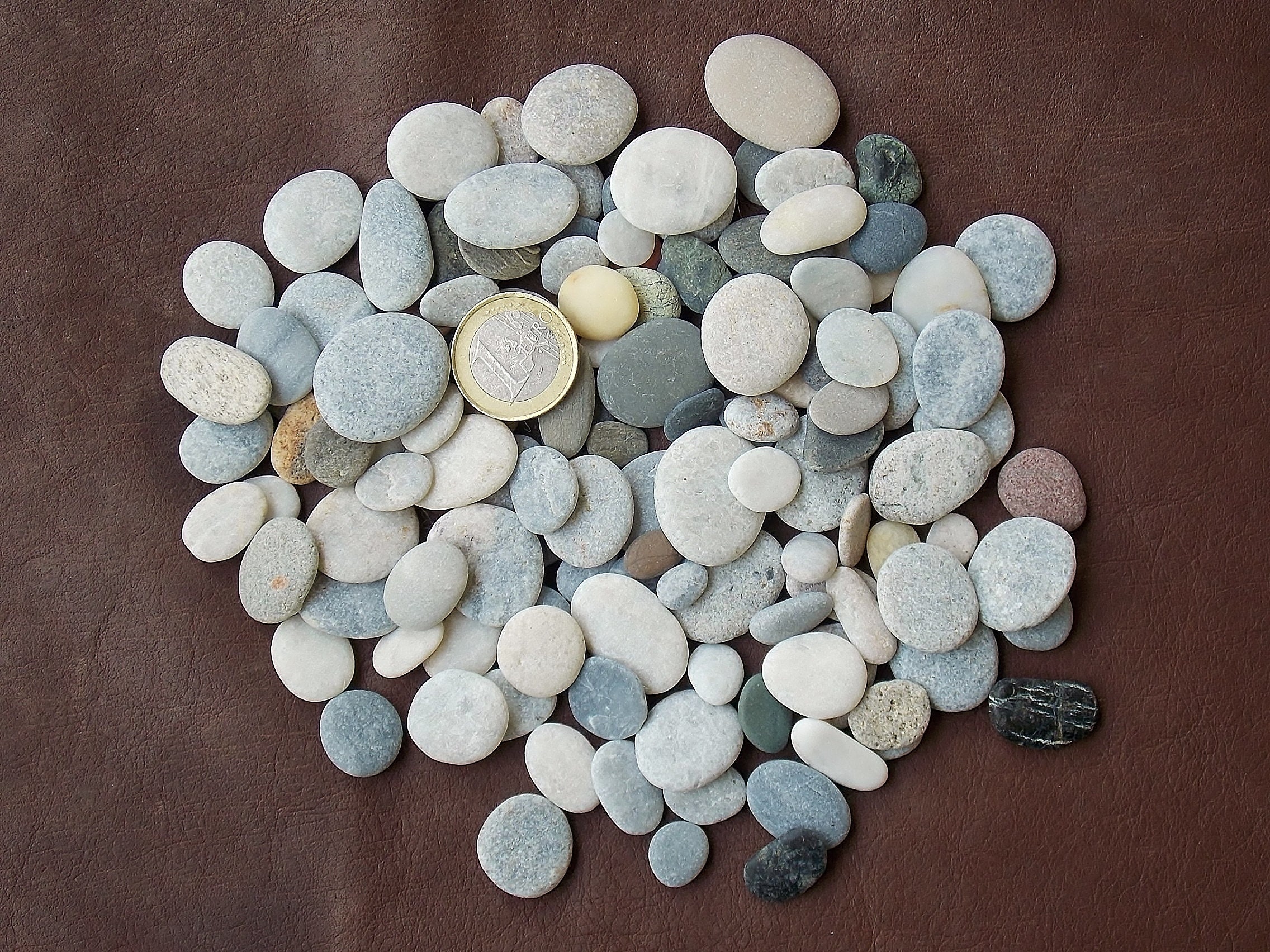 50 Well-chosen Smooth Oval & Round Beach Sea Stones for - Etsy