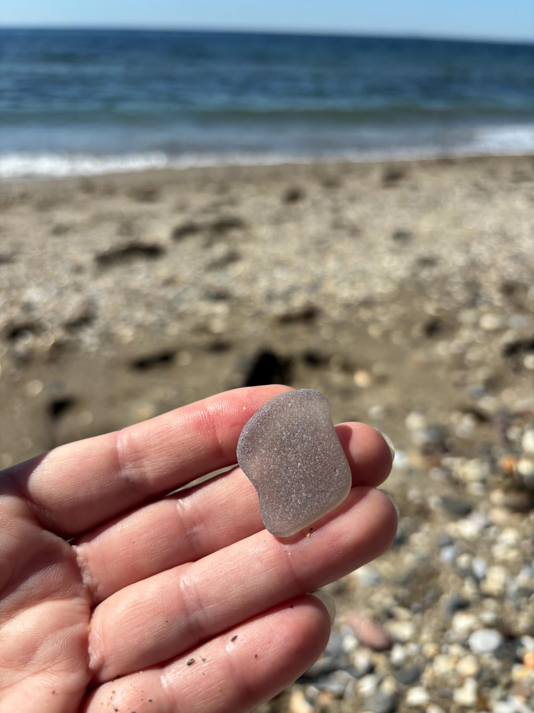 Extremely Rare Deep Rose Gray Genuine Sea Glass – Authentic Beach Found ...