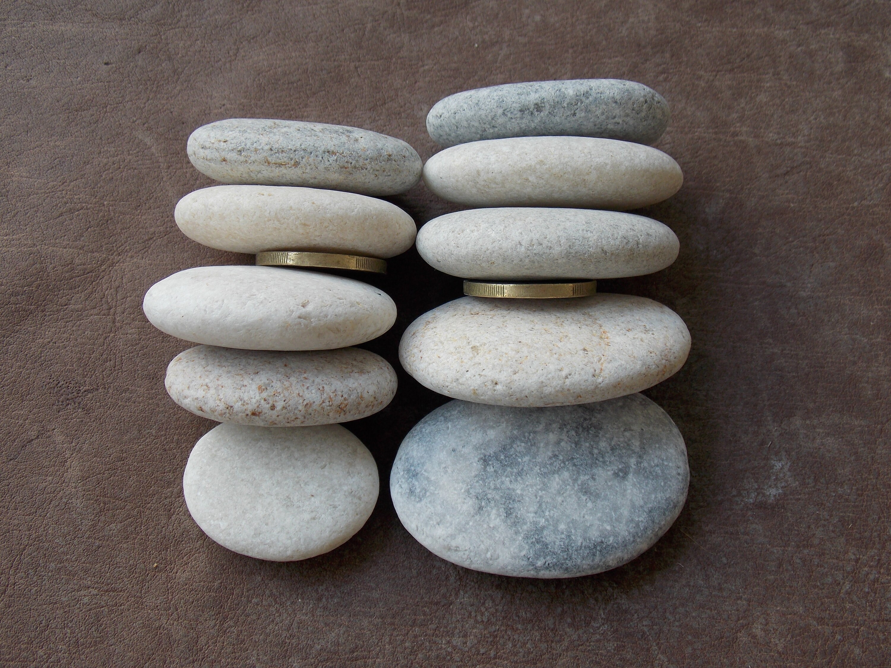 10 Flat Oval Shaped Beach Rocks for Pebble Art Mandala - Etsy