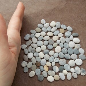 100 Smooth Miniature Sea Rock Pebbles; Tiny Craft Stones Bulk; Mini ...