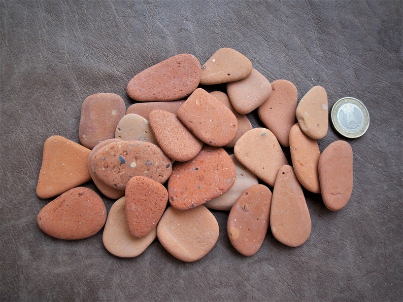 Surf Tumbled Terracotta Tiles: Beach Decor, Pebble Art, Mosaic Making ...