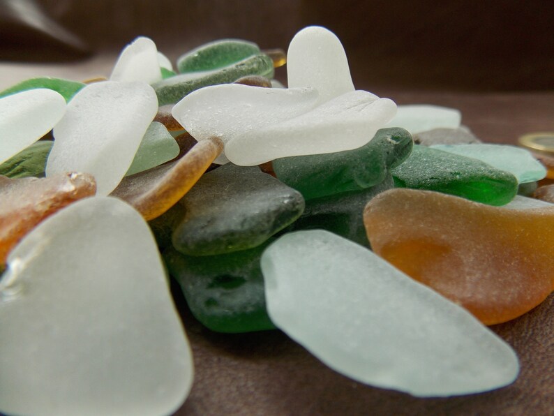 100 pcs Sea glass bulk Natural colorful sea glass art | Etsy