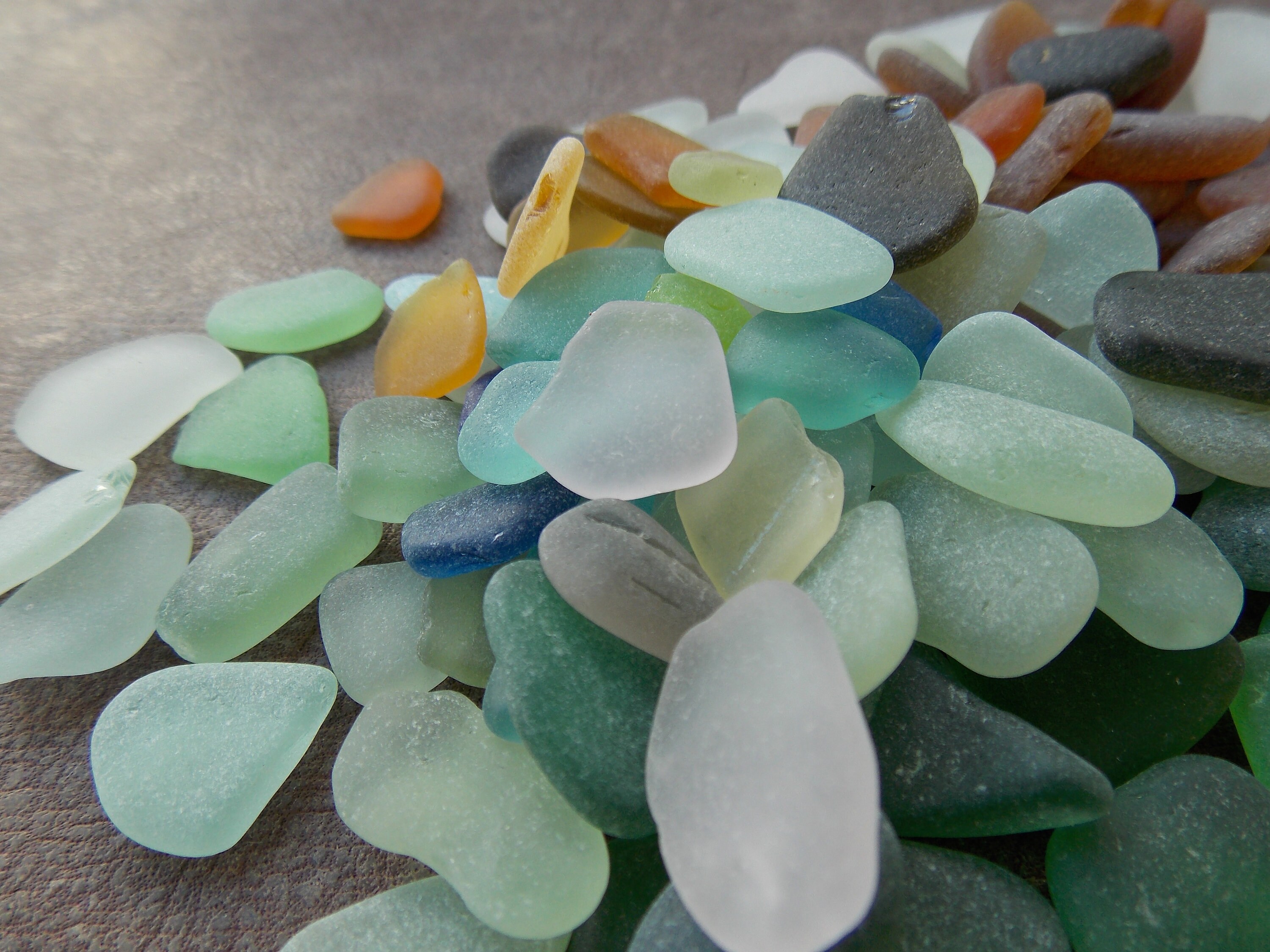 Bulk Frosted Genuine Surf Tumbled Spanish Sea Glass for Jewelry, Mosaic ...