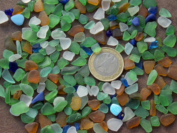 Super Tiny Multicolored Sea Glass Bulk Teeny Tiny Seaglass - Etsy