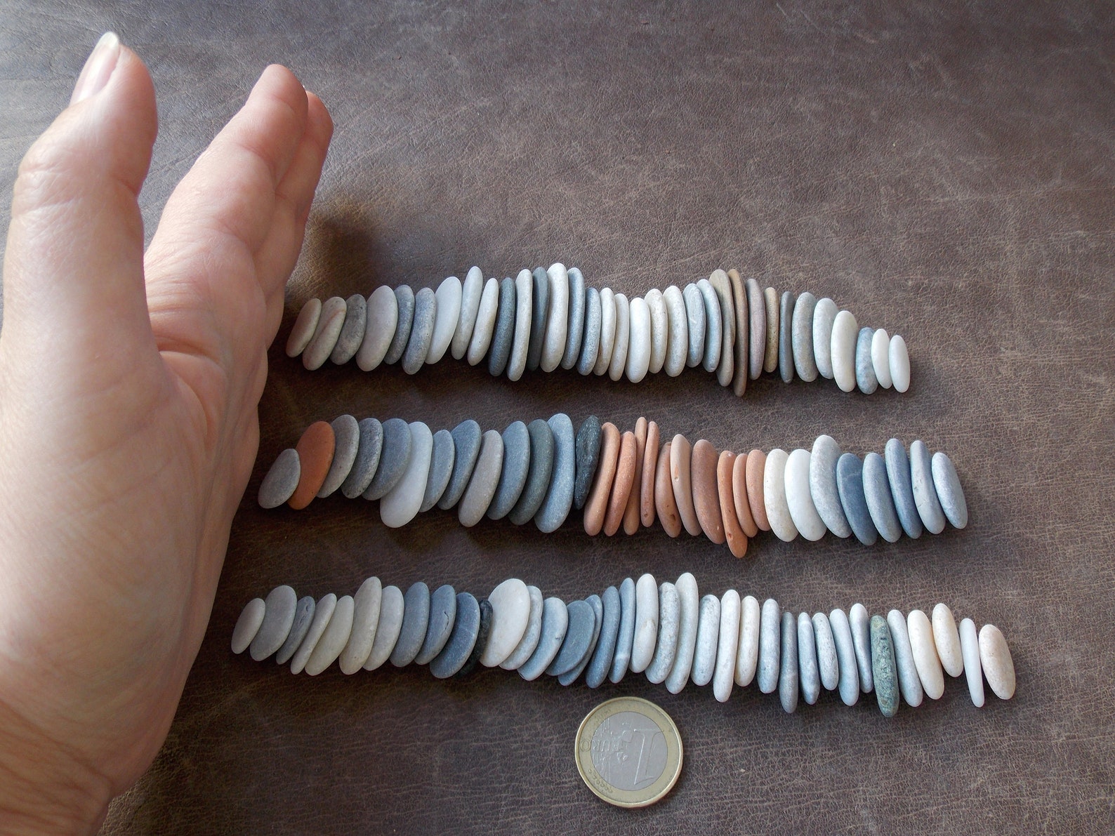 100 Smooth Tiny to Small Ultra Thin Flat Oval and Round Shaped - Etsy