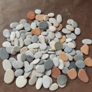 150 Small Oval and Round Mediterranean Sea Stones for Pebble - Etsy