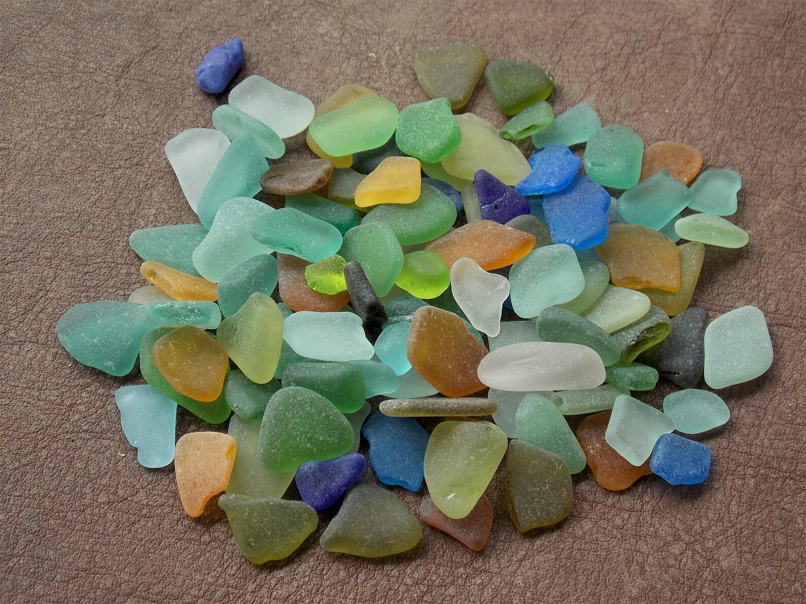 100 Tiny Natural Sea Glass Pcs. Genuine Surf Tumbled Spanish | Etsy