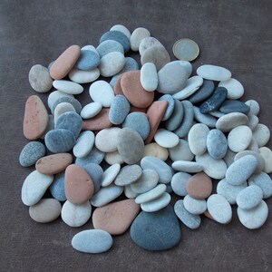 100 Flat Thin Beach Rocks for Craft Pebble Art DIY Projects - Etsy