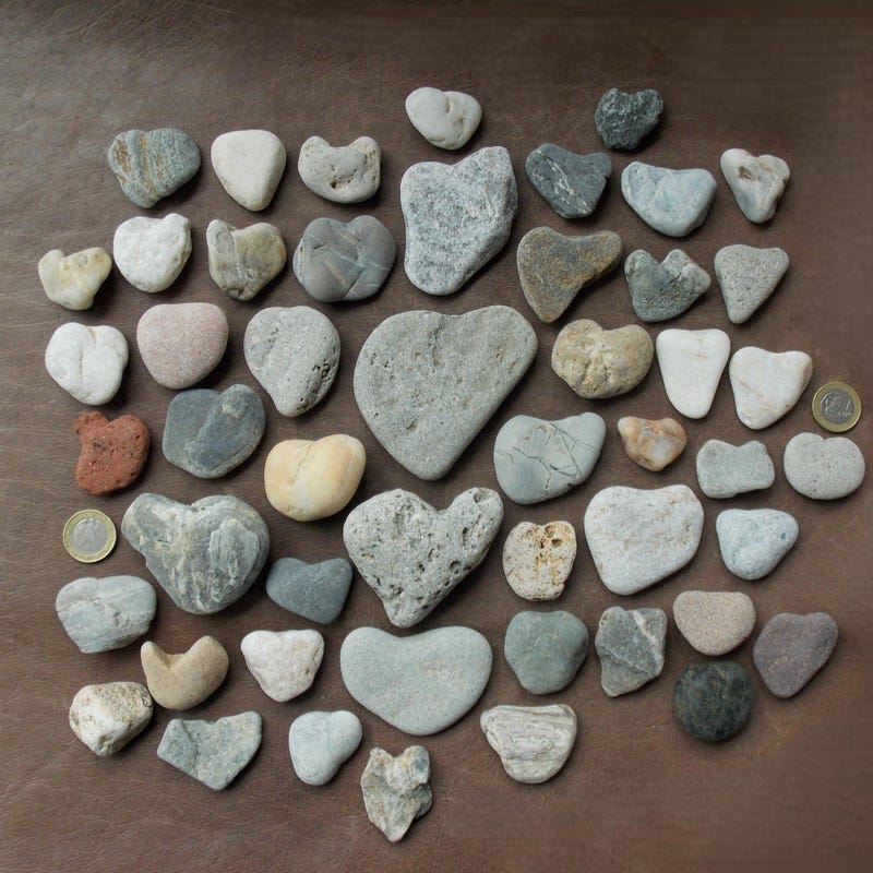 Heart Shaped Rocks - Etsy
