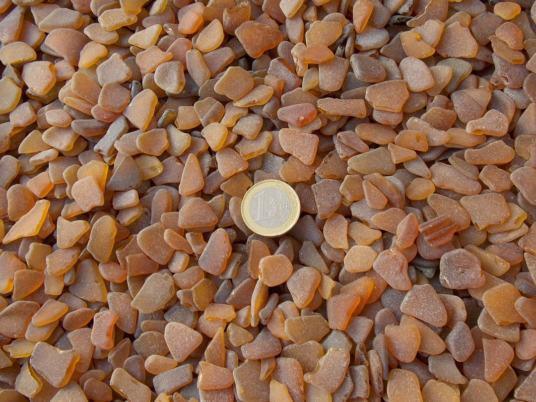 Bulk Amber Sea Glass: Spanish Beach Glass for Art & Jewelry (1cm-2.5cm ...
