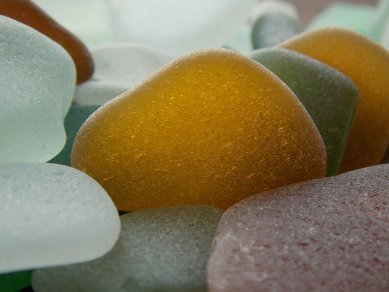Bulk Frosted Genuine Surf Tumbled Spanish Sea Glass for Jewelry, Mosaic ...