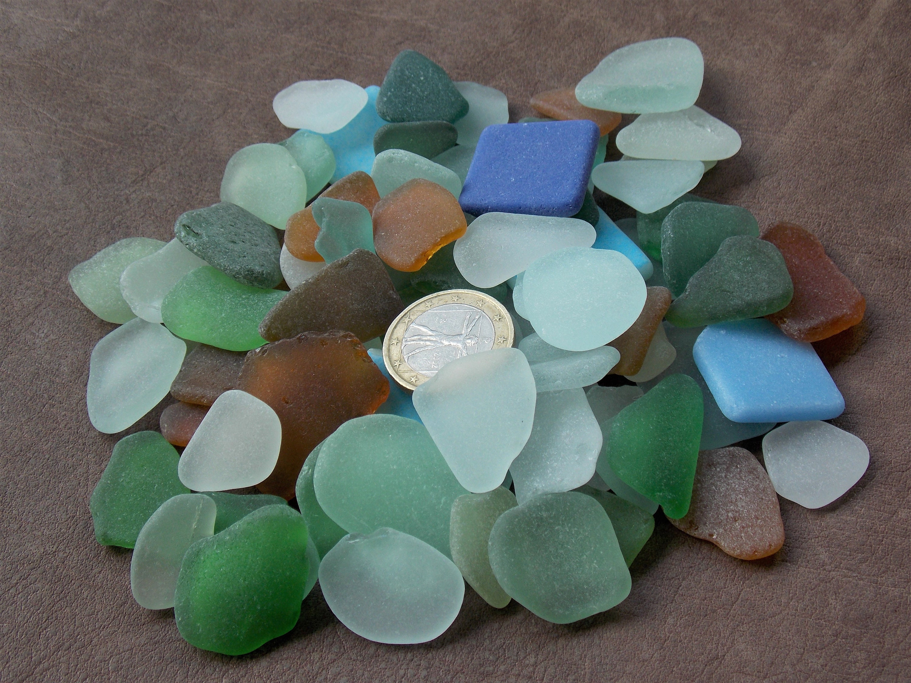 Genuine Sea Glass Bulk; 1,5-3cm, 0,6"-1,2"; Authentic Spanish Sea Glass ...