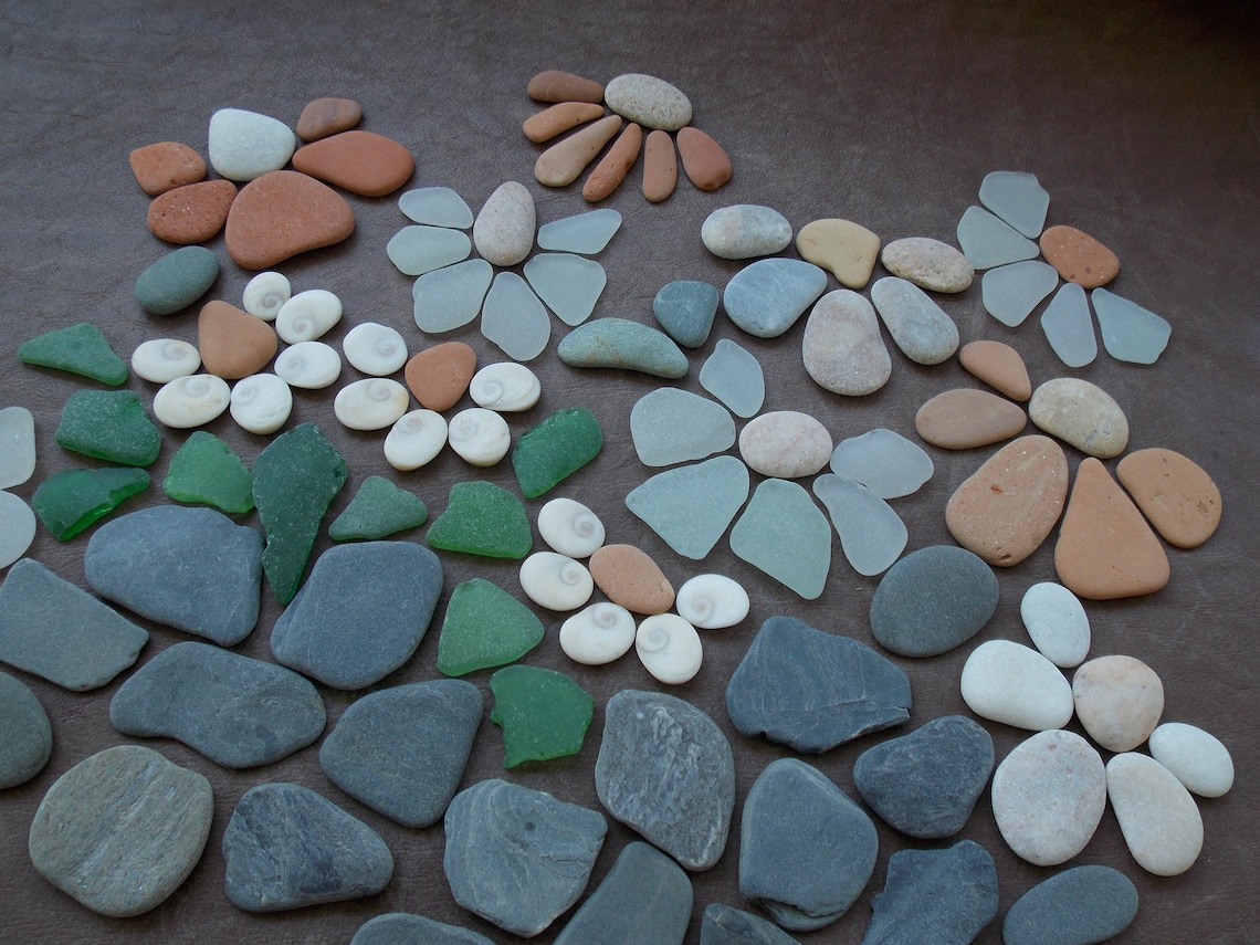 120 pcs small decorative pebbles. Pebble art Beach style | Etsy
