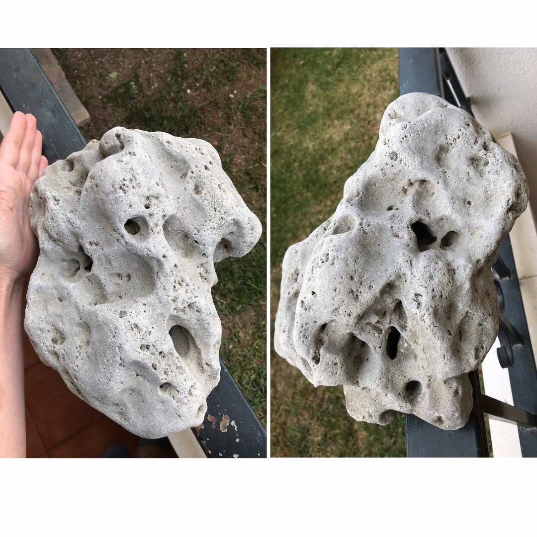Limestone Large Freestanding Stone With Big Holes and Caves - Etsy