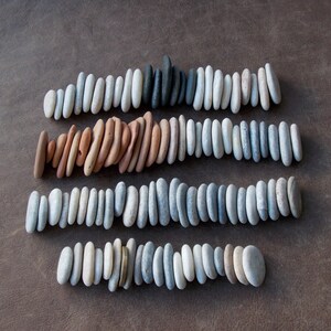 100 Flat Thin Beach Rocks for Craft Pebble Art DIY Projects; Colorful ...