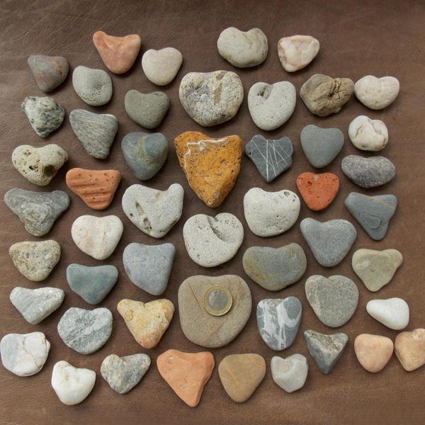 Heart Shaped Rocks - Etsy