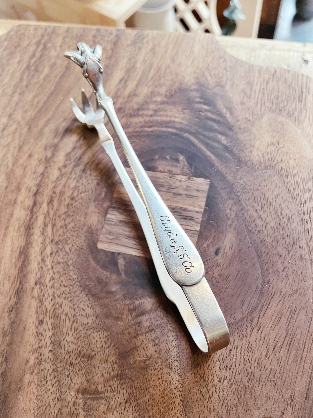 Antique Silver Plated Tongs From the Clyde Steamship Company - Etsy