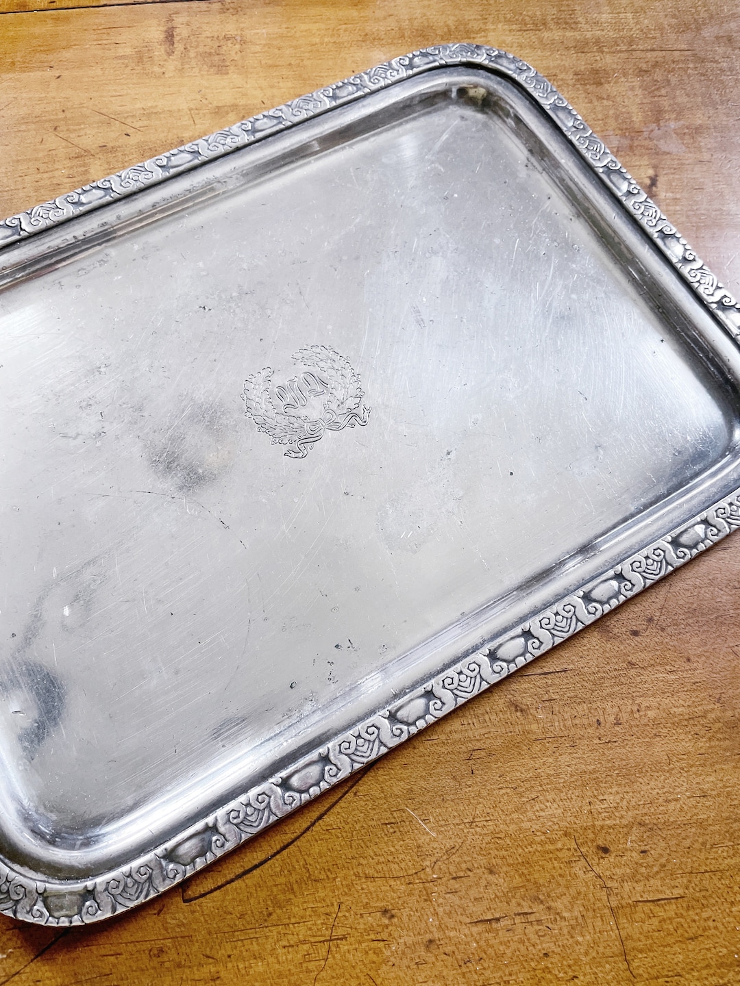 1931 Silver Serving Tray From the Waldorf-astoria Hotel - Etsy