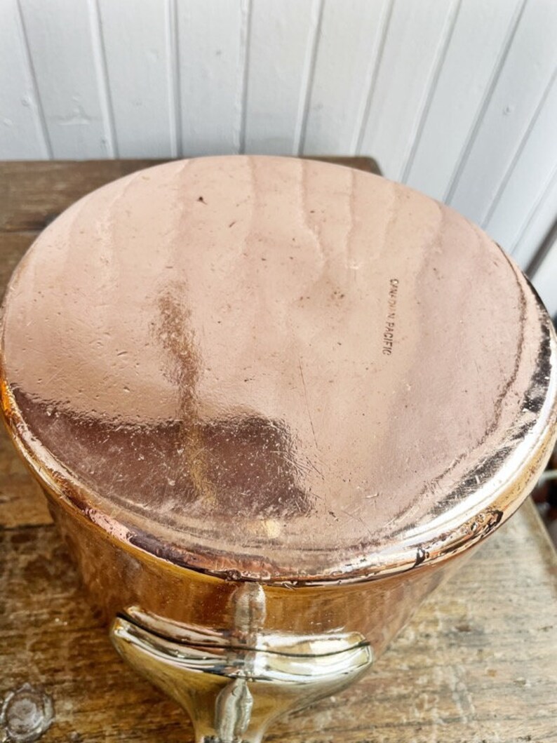 Vintage English Copper Pot From Canadian Pacific Railway - Etsy