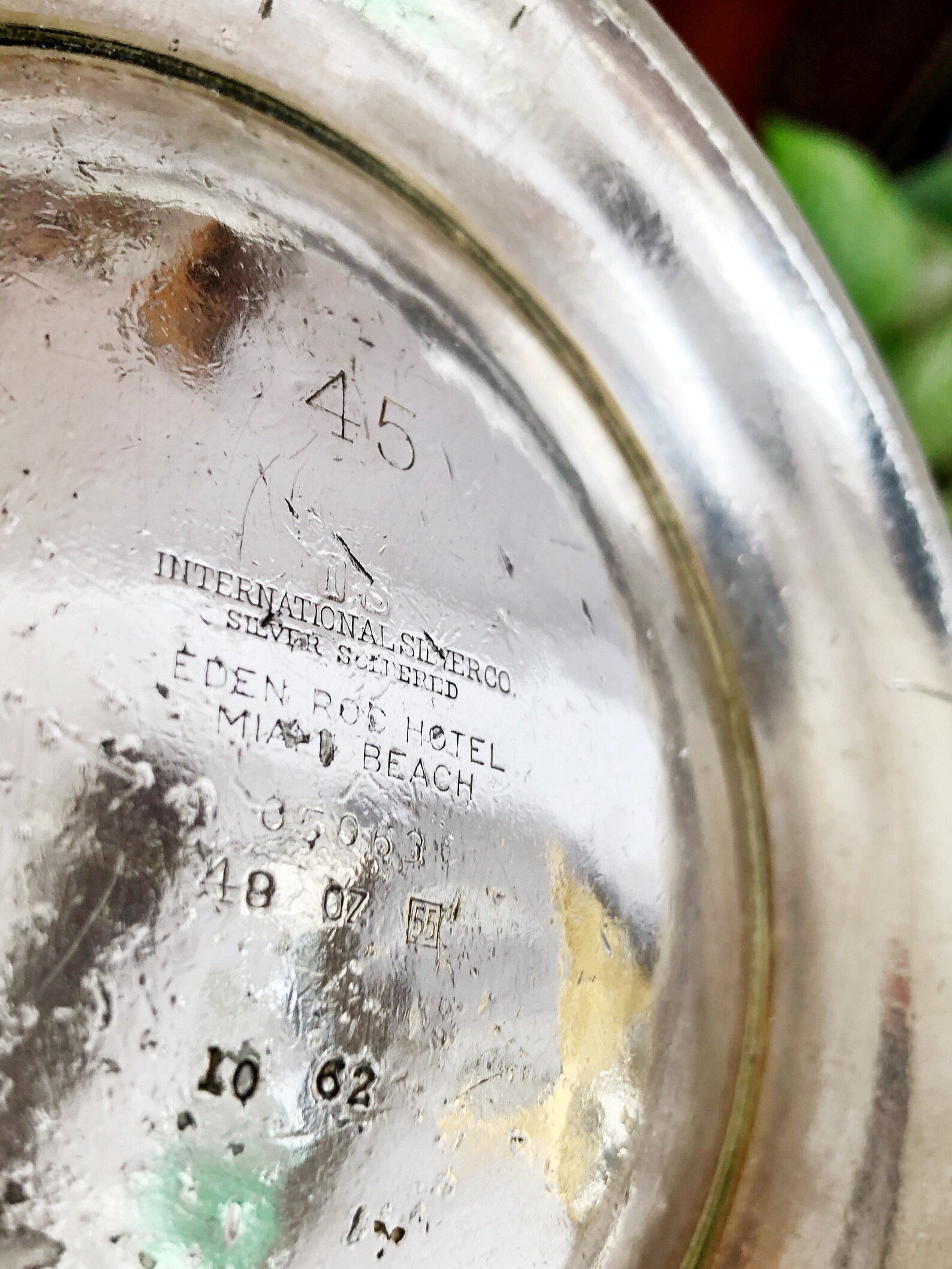 Large 1955 Silver Plated Teapot From the Eden Roc Hotel Miami Beach - Etsy