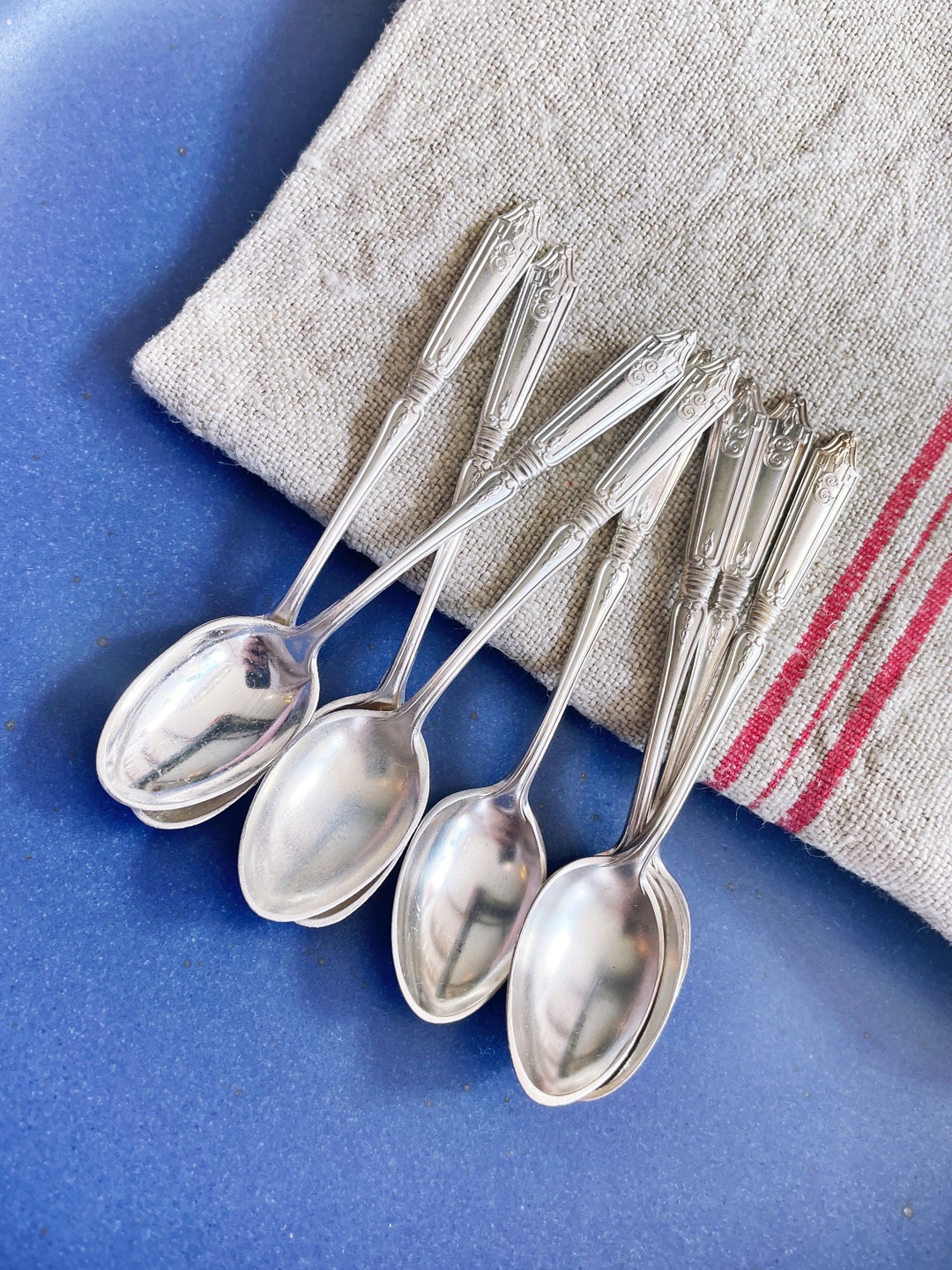 Set of 8 Demitasse Spoons From Hotel Commodore in NYC - Etsy