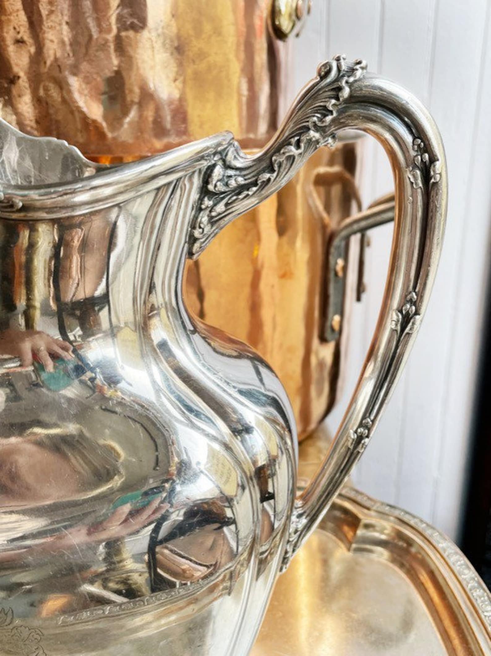 Antique Silver Water Pitcher From Hotel Brewster in Boston - Etsy