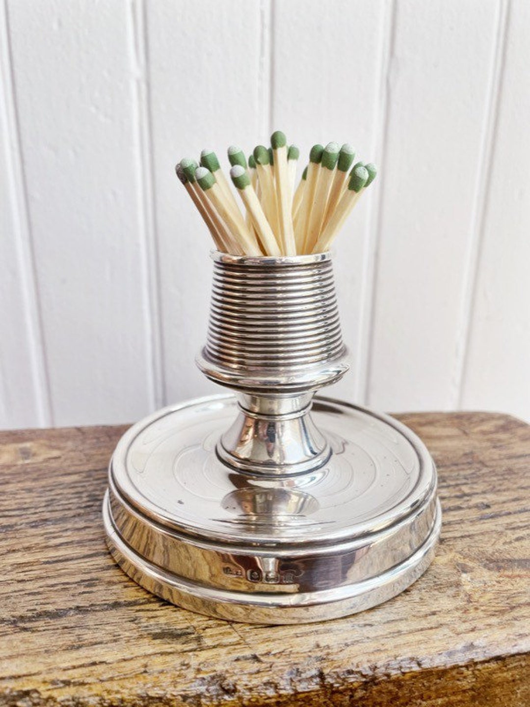 1912 English Sterling Silver Match Striker - Etsy