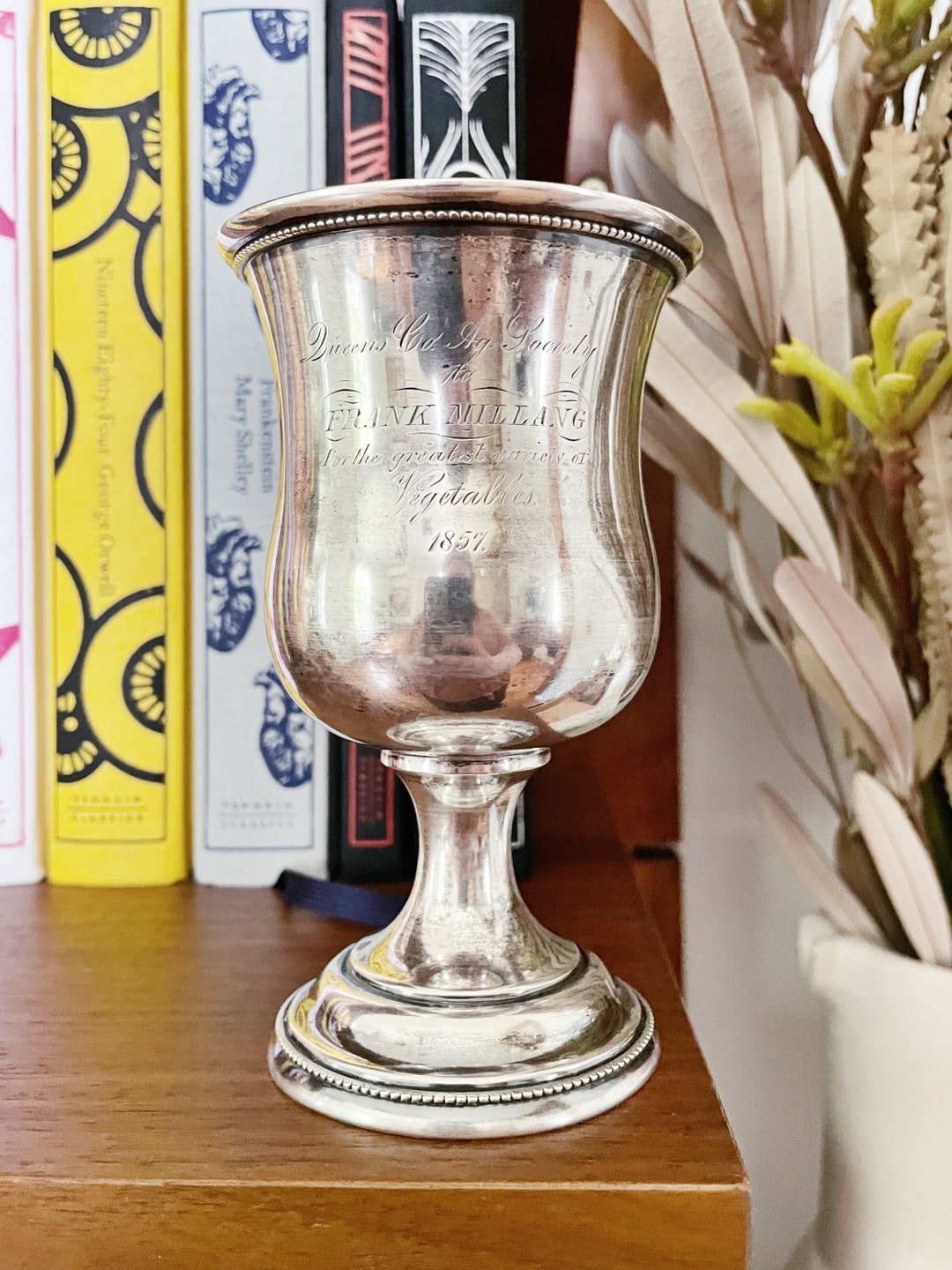 1857 Coin Silver Trophy for Greatest Variety of Vegetables - Etsy