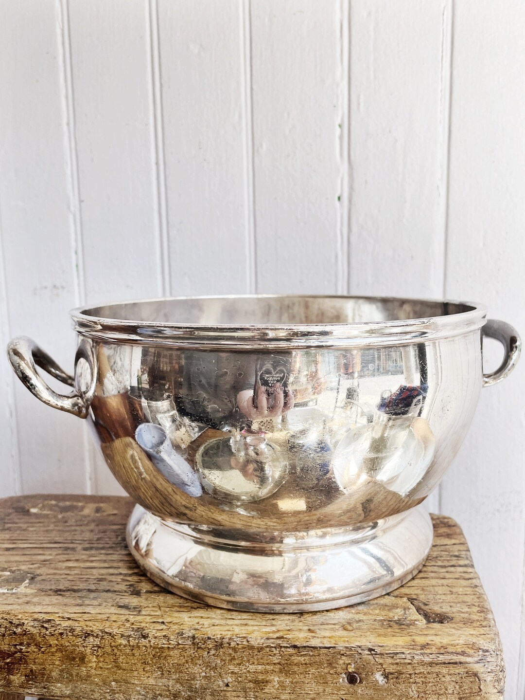 Antique Silver Plated Ice Bowl From Southern Pacific Railroad - Etsy