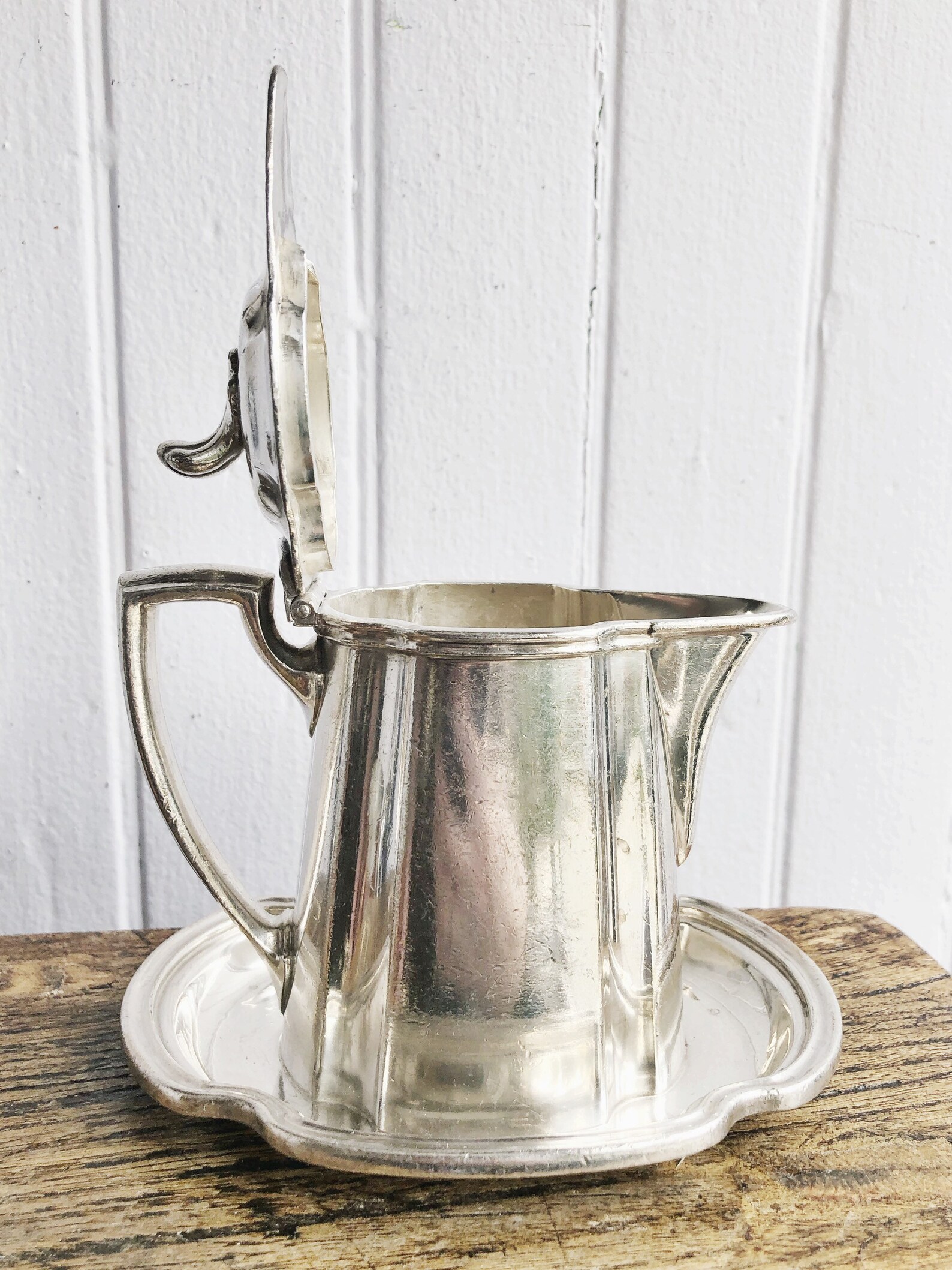 Antique Silver Plated Syrup Pitcher From New York Central - Etsy
