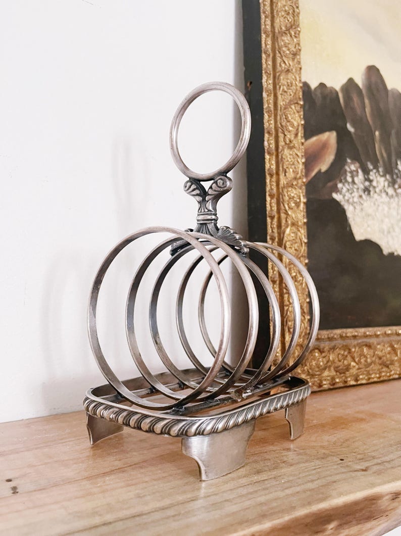 Antique Silver Plated Toast Rack From the Willard Hotel in Washington ...